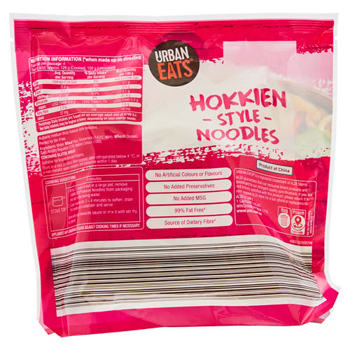 Wok Ready Hokkien Style Noodles 400g